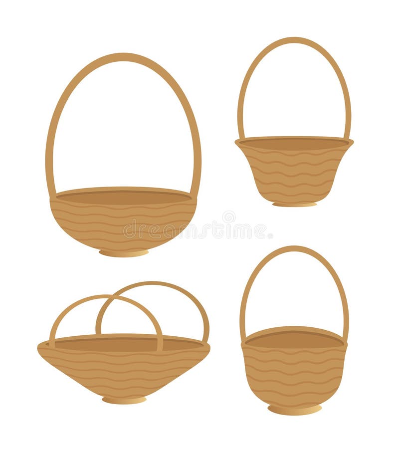 Basket stock vector. Illustration of decorative, handmade - 16146883