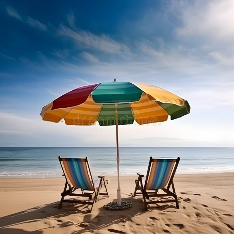 Basking in Beauty, Sandy Beach, Scattered Clouds, and the Warmth of the ...