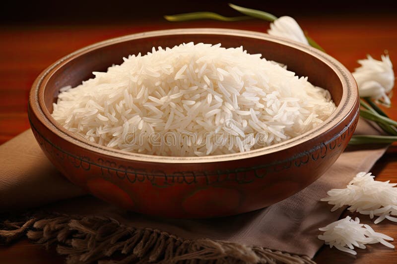 Basmati Rice Aromatic Type of Rice. Stock Illustration - Illustration ...