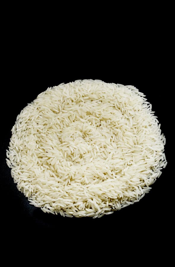 Basmati rice circle stock photo. Image of pulao, doongara - 28273376