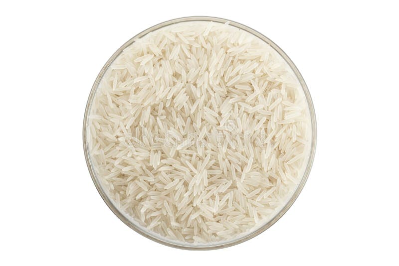 Basmati rice in a plate stock image. Image of ceramic - 128865429