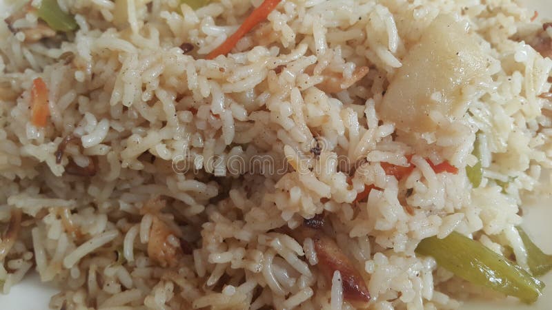 Basmati Rice Pulao or Pulav with Chana, or Vegetable Rice Using Chana ...