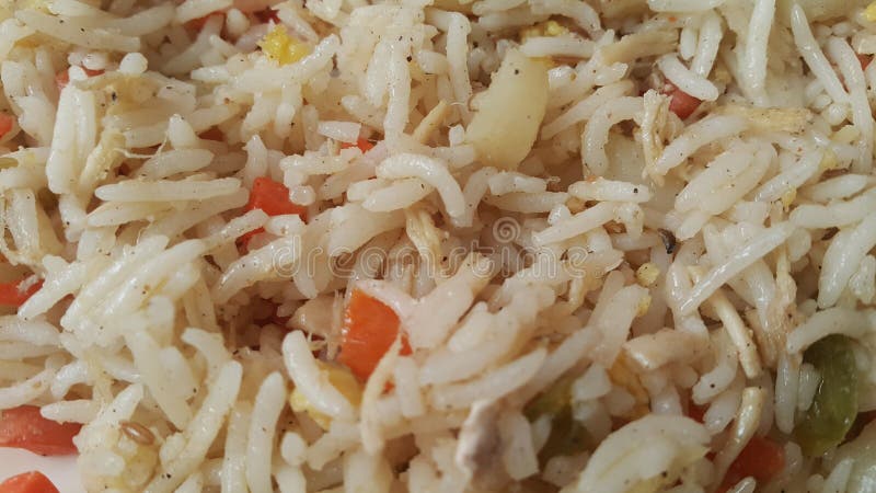 Basmati Rice Pulao or Pulav with Peas Stock Photo - Image of pilaf ...