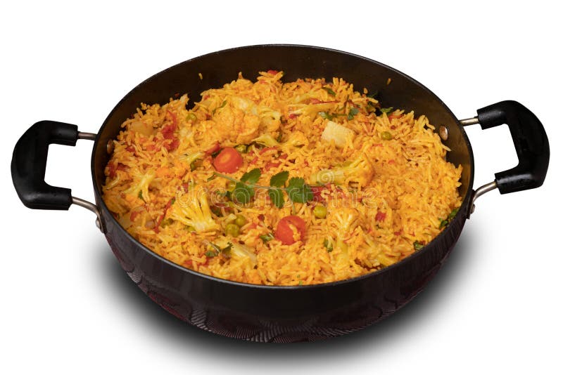 Basmati Rice Vegetable Pulao, Closeup View Stock Image - Image of meal ...