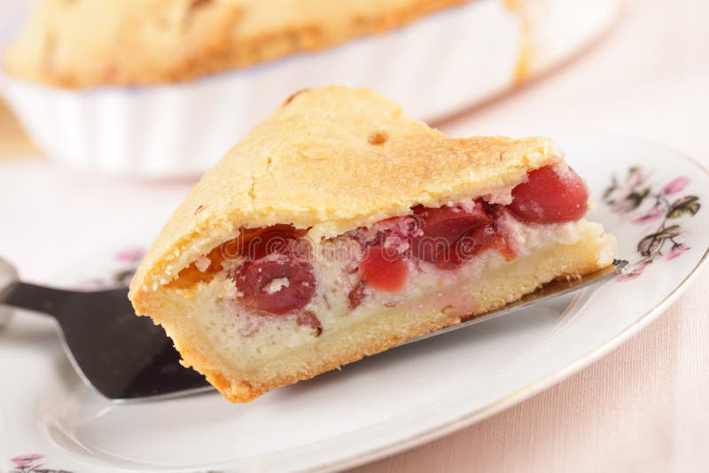 Basque cherry pie stock photo. Image of basque, food - 33969502