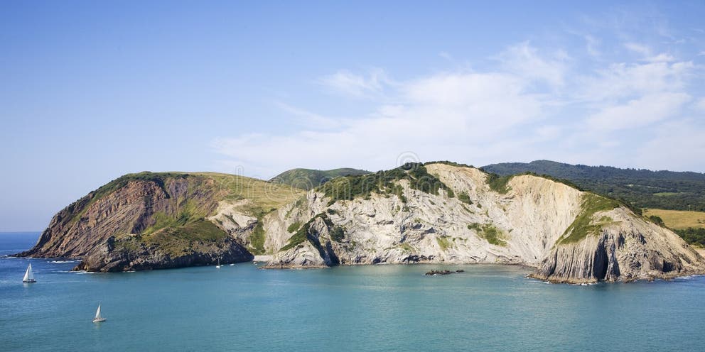 Basque Country Coast Detail Stock Photo - Image of littoral, sunny: 5839862
