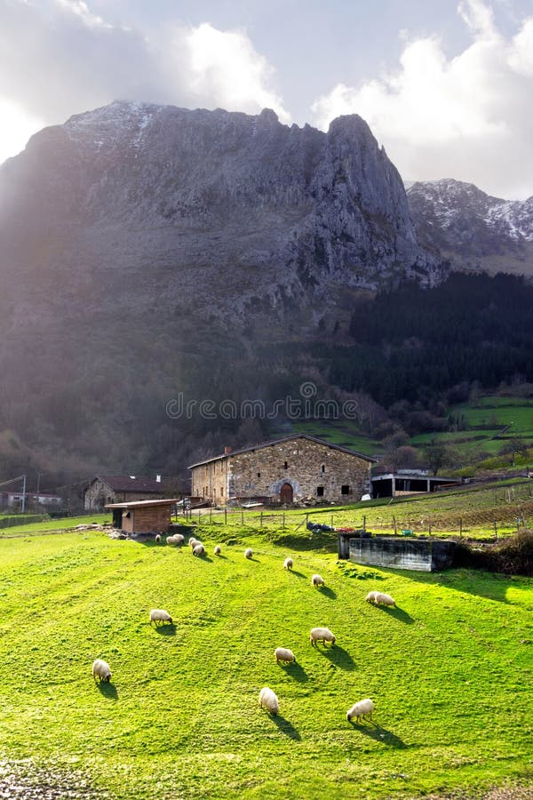 Basque country farmhouse stock image. Image of building - 29525871