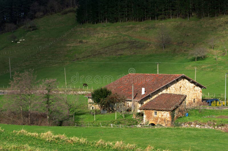 Basque country house stock image. Image of farmhouse - 30575365
