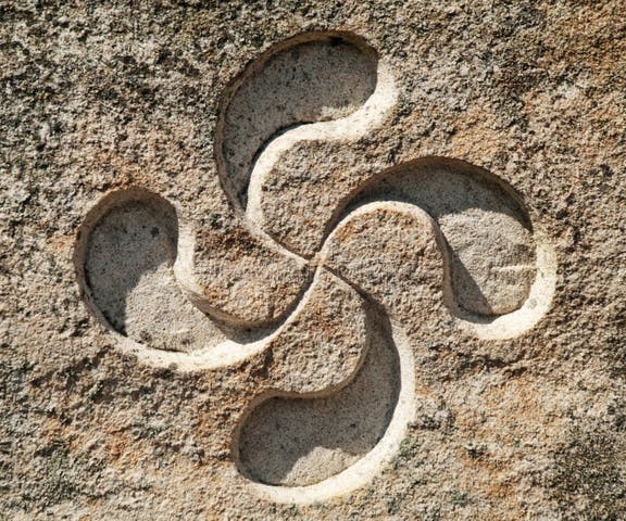 Basque cross stock image. Image of engraved, vintage - 10133609