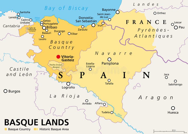 Basque Lands, Basque Country and the Historic Basque Area, Political ...