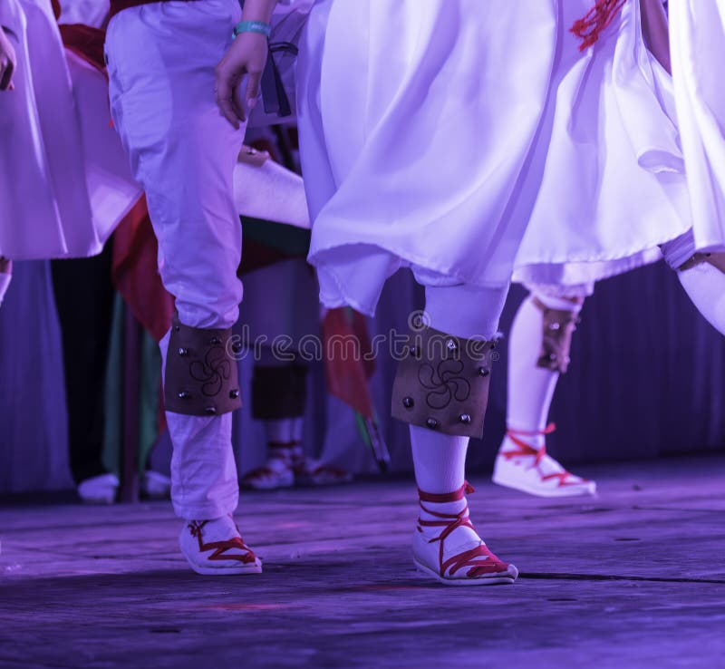 Basque traditional dance, stock photo. Image of europe - 279299756