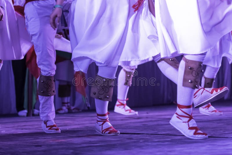 Basque traditional dance stock photo. Image of theatrical - 280347174