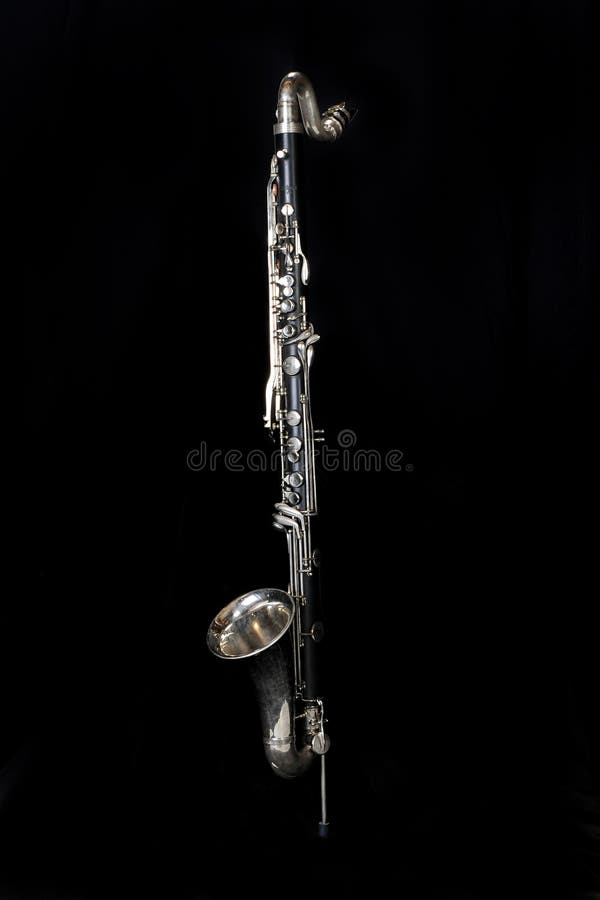 Bass Clarinet on White Background Stock Photo - Image of woodwind ...