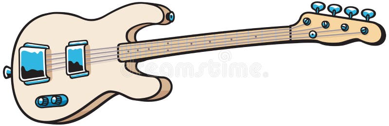 Bass guitar stock vector. Illustration of blues, jazz - 42998379