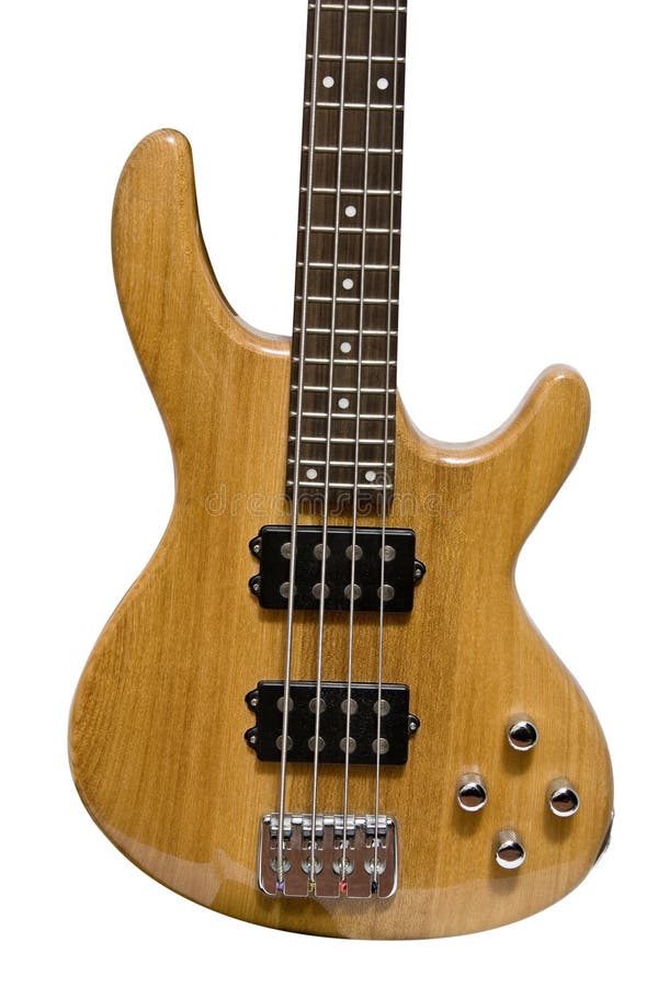 Bass guitar stock image. Image of wood, belt, guitar, isolated - 8089457