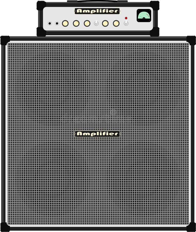 Bass guitar amplifier stock vector. Illustration of isolated - 30738155