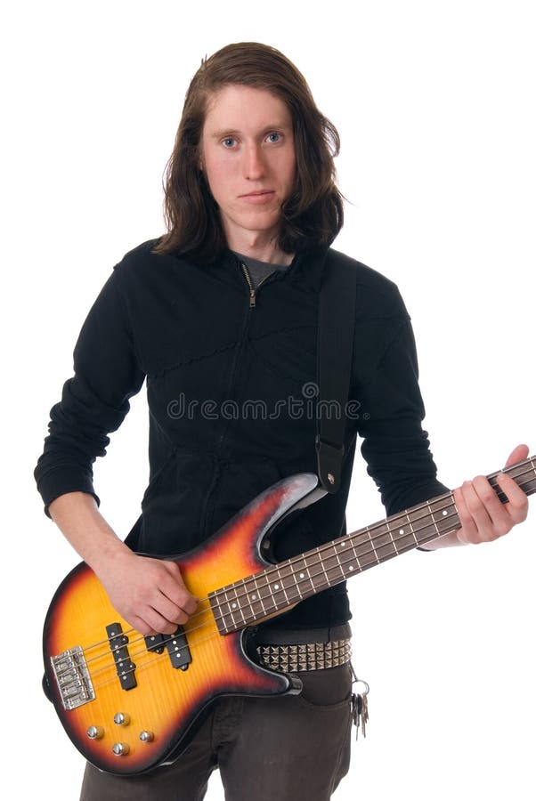 Bass Guitar practice stock image. Image of thin, instrument - 4128759