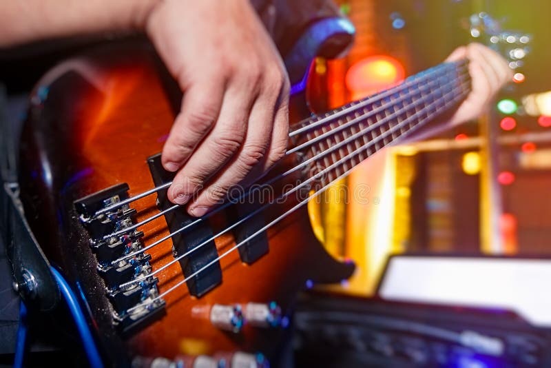 Bass stock image. Image of party, bass, jazz, music, hand - 77253591