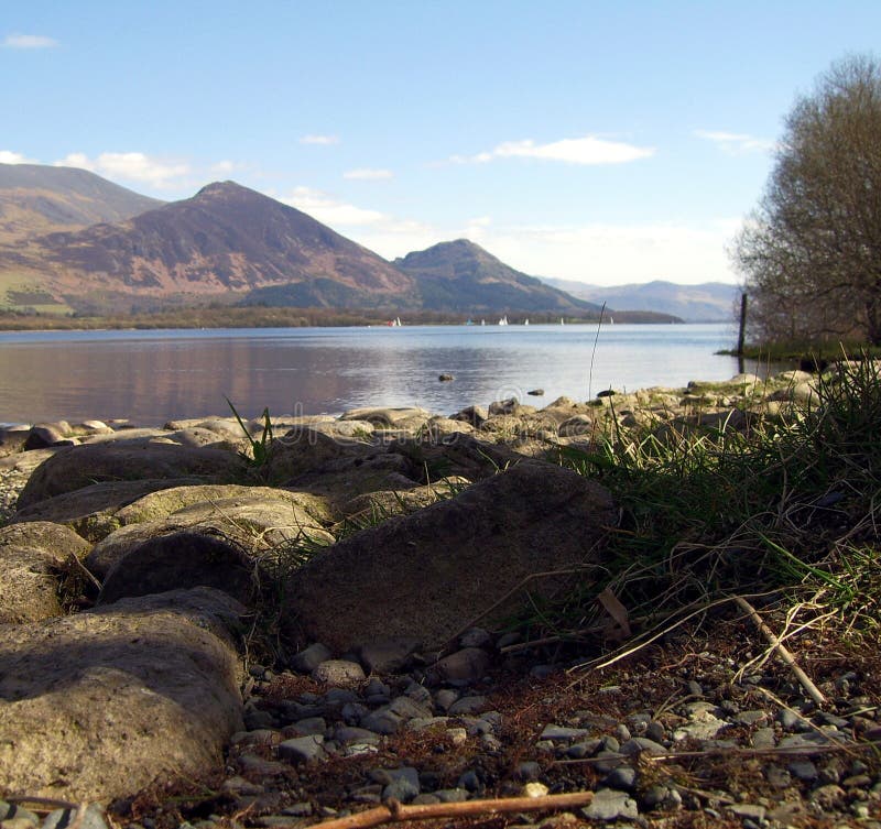 Bassenthwaite Lake, Cumbria, England Stock Image - Image of farm ...