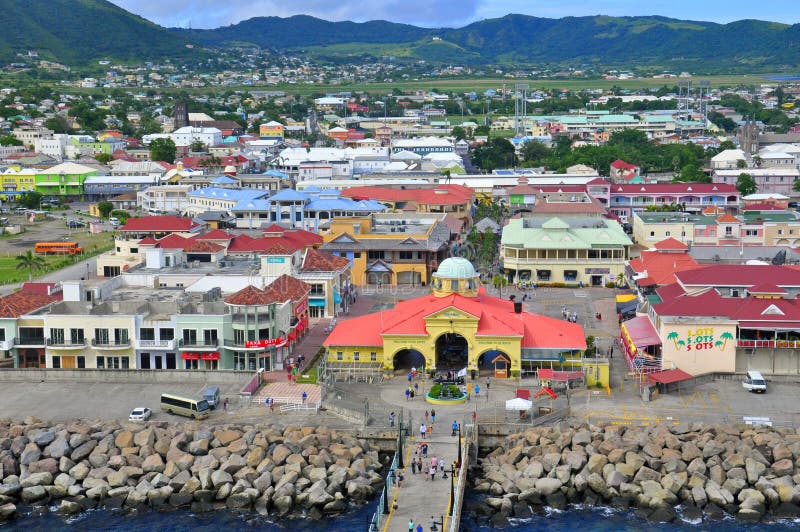 Opinión El Santo San Cristobal De Basseterre Imagen de archivo - Imagen ...