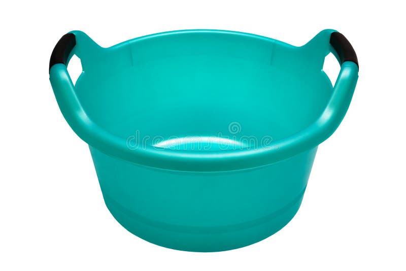 Bassin En Plastique De Turquoise Image stock - Image du plastique, vide ...