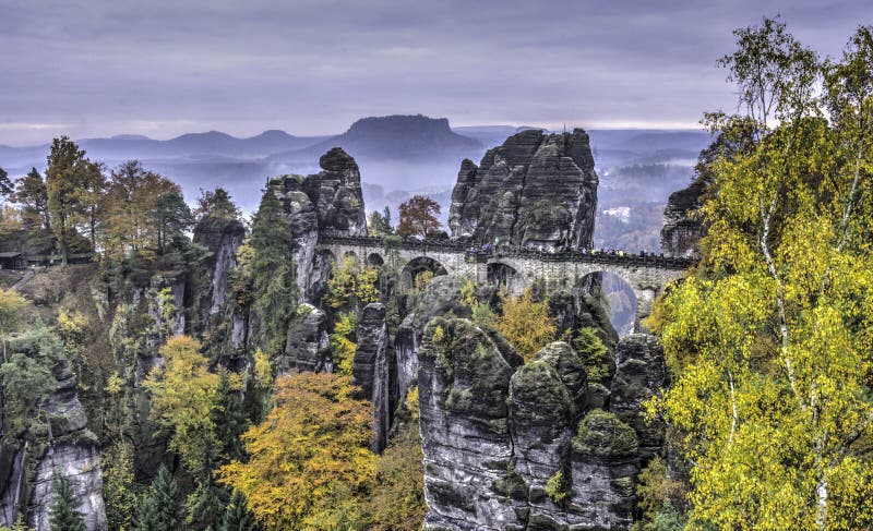 Bastei stock image. Image of park, architecture, natural - 83005821
