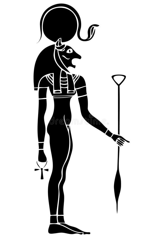 Bastet - Goddess of Ancient Egypt Stock Illustration - Illustration of ...