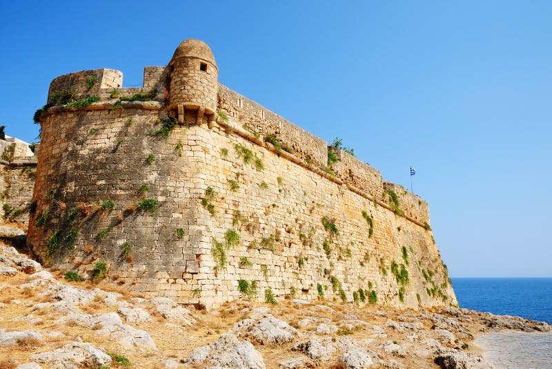 Bastion of Citadel Fortezza in Rethymno, Greece Stock Image - Image of ...