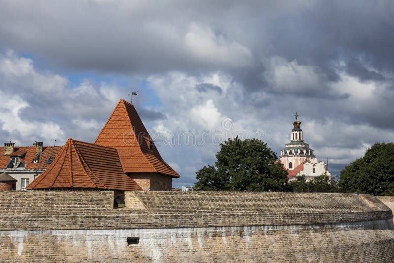 The Bastion of City Wall, Renaissance-style Fortification in Vilnius ...