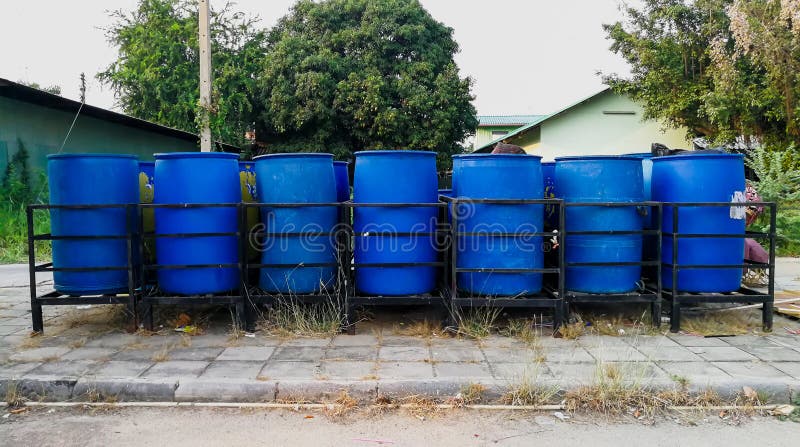 Basura, Azul, Direcci?n, Reciclando, Encargado Imagen de archivo ...