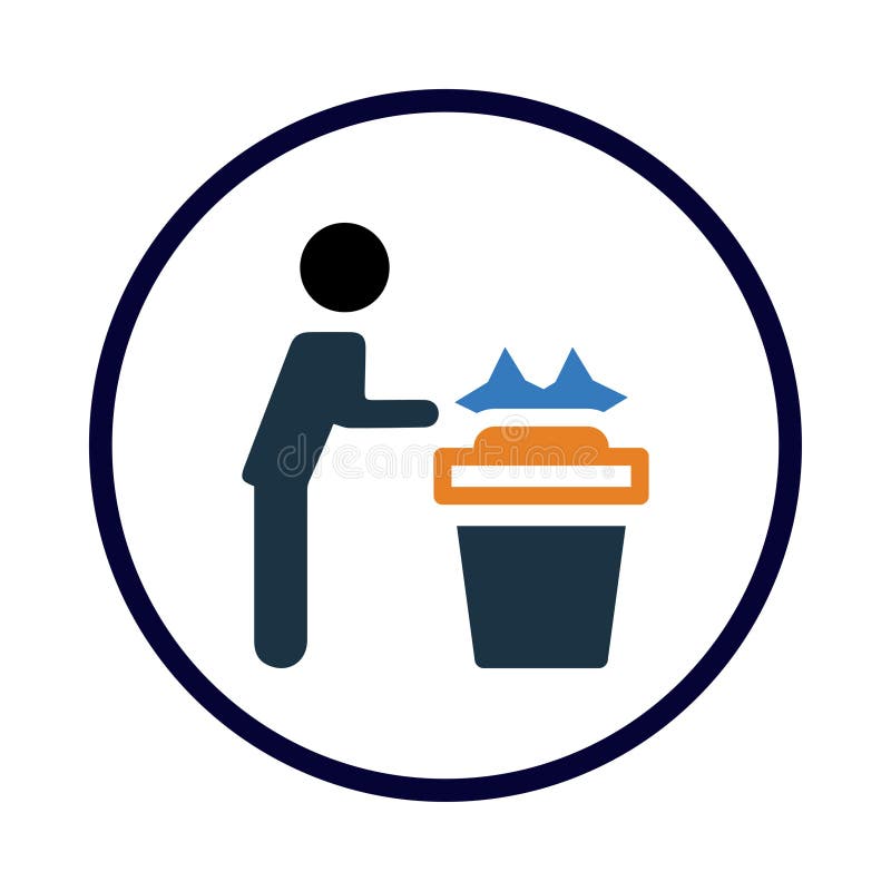 Basura Basurero Bin Man Gente Basura Botar Basura Icono De Bin ...