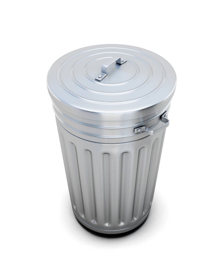 Compartimiento Cerrado Del Bote De Basura 3d Stock de ilustración ...