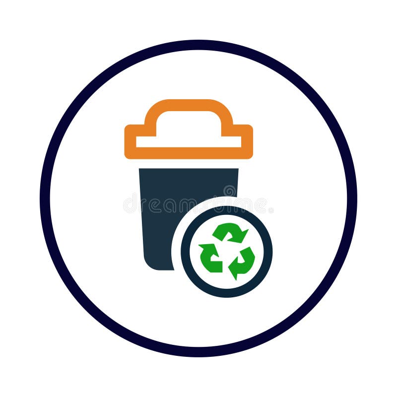 Basurero Puede Reciclar Bin Basura Bin Reciclar Icono De Papelera ...