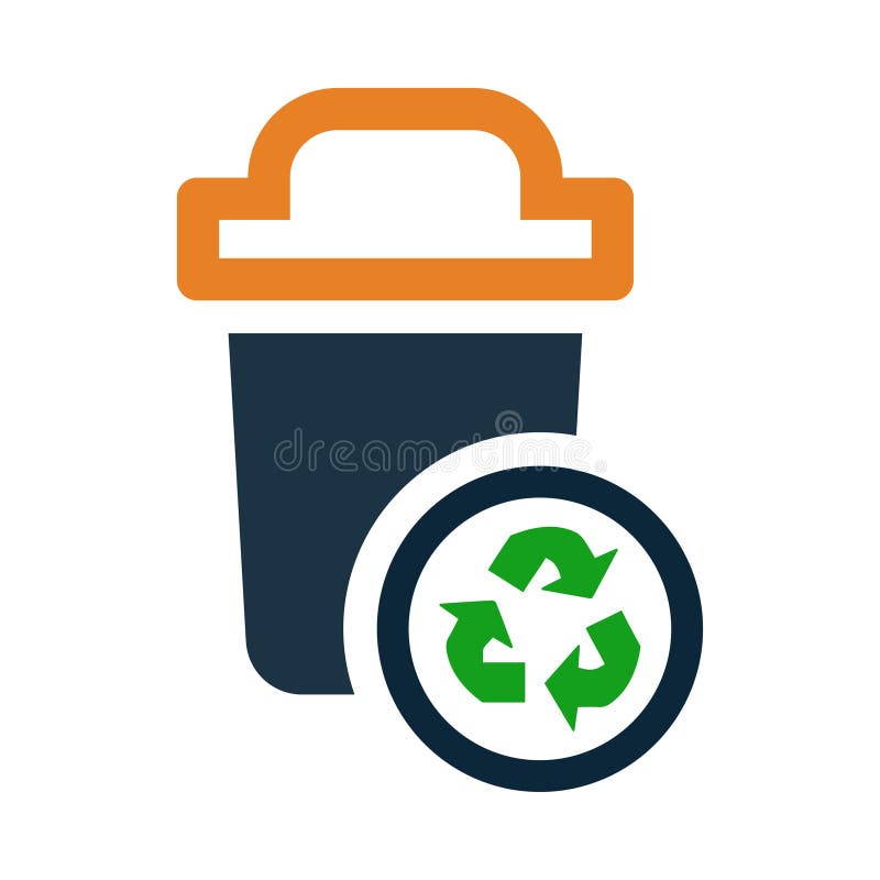 Basurero Puede Reciclar Bin Basura Bin Reciclar Icono De Papelera ...