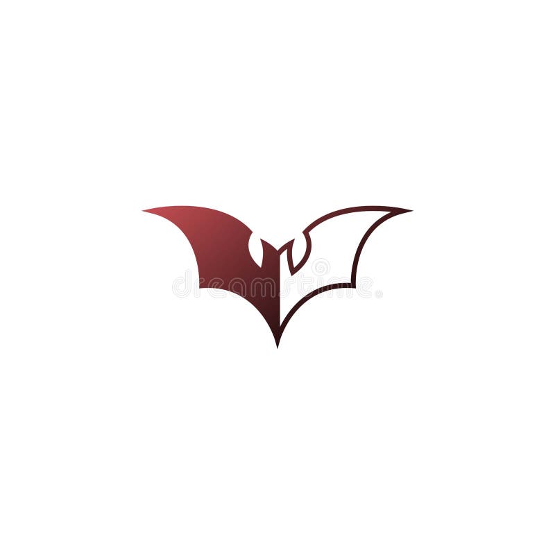Bat Animal Logo Icon Illustration Template Stock Illustration ...