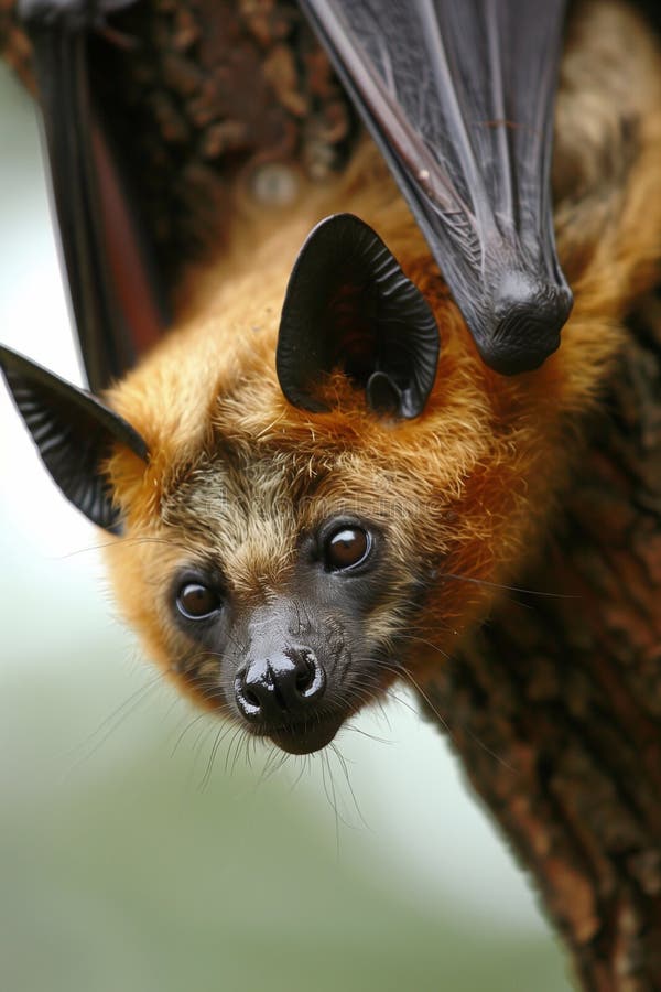 Bat close up stock illustration. Illustration of wildlife - 342851758