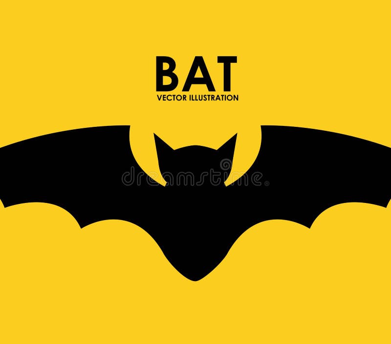 Bat design stock vector. Illustration of symbol, background - 45919992
