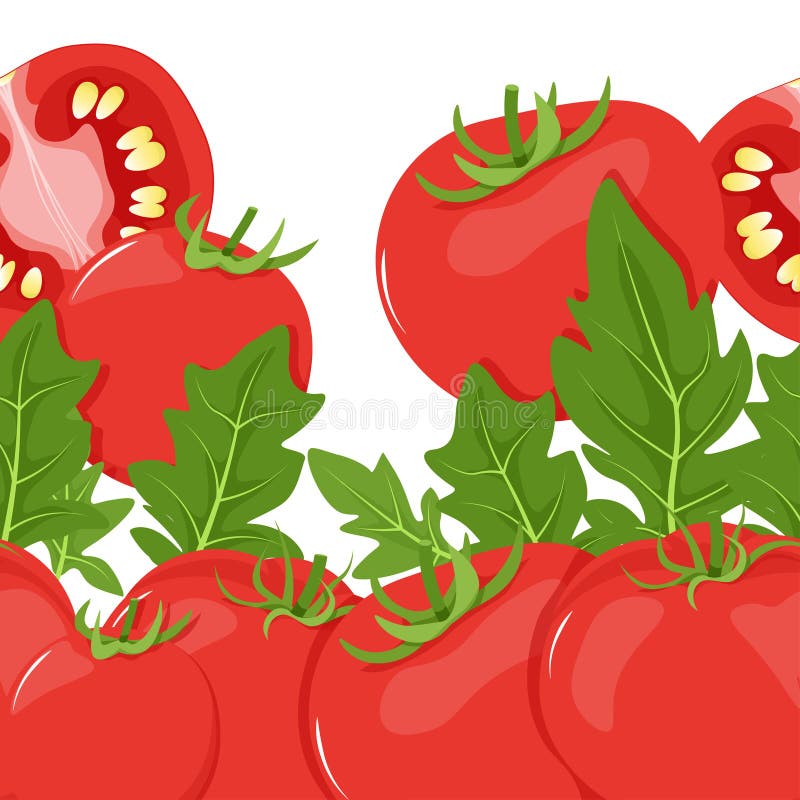 Cherry Tomato Border Stock Illustrations – 286 Cherry Tomato Border ...