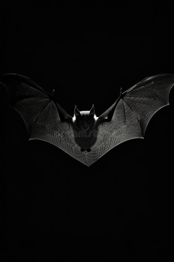 Bat in flight stock photo. Image of monochrome, wildlife - 382517598
