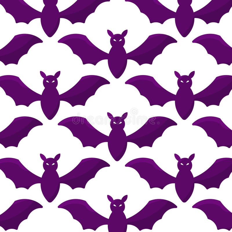 Bat Halloween Fly Night Scary Pattern Textile Stock Vector ...