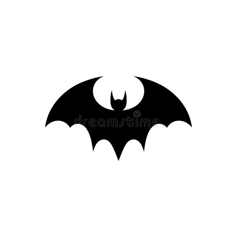 Bat halloween vampire icon stock vector. Illustration of symbol - 306214277