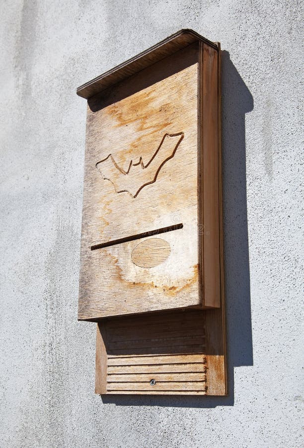 Bat house stock image. Image of house, animal, used, wood - 54536243