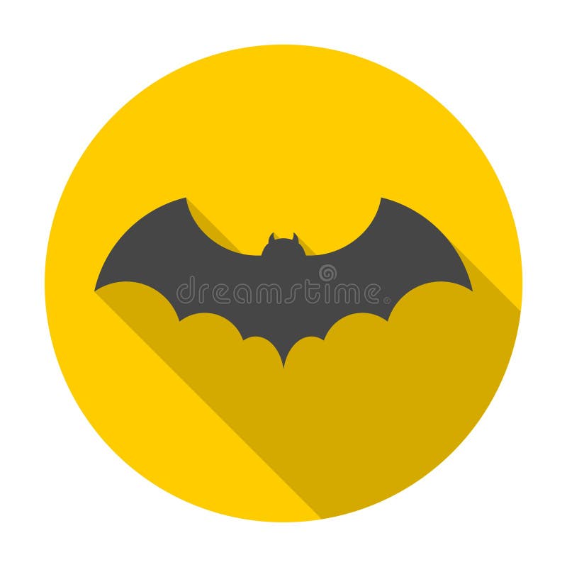 Bat icon stock vector. Illustration of office, glasses - 120235224