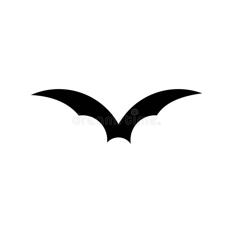 Bat icon template vector stock vector. Illustration of silhouette ...