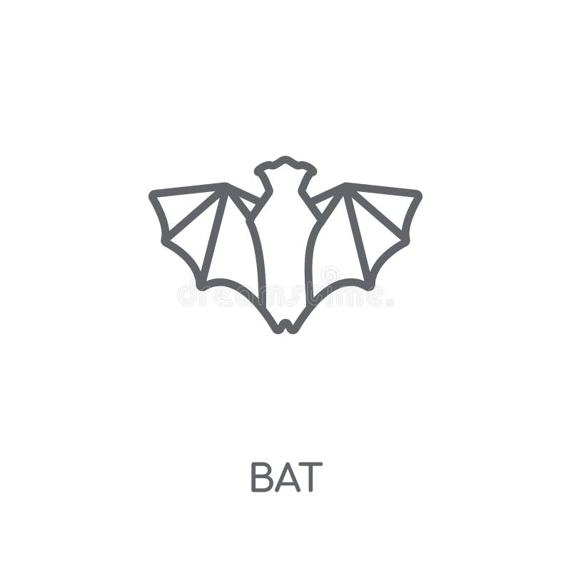 Bat Linear Icon. Modern Outline Bat Logo Concept on White Backgr Stock ...