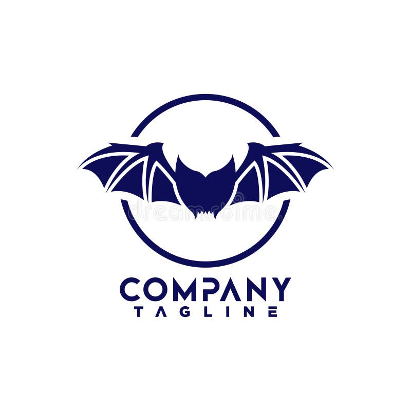 Bat logo design stock vector. Illustration of school - 227307105