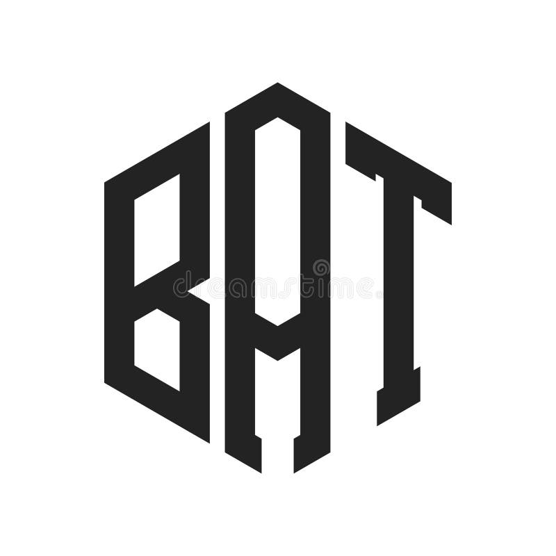 BAT Logo Design. Initial Letter BAT Monogram Logo Using Hexagon Shape ...