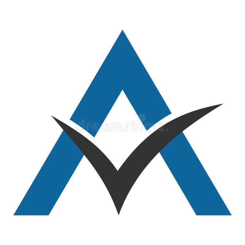 M Checkmark Logo Icon Template 1 Stock Vector - Illustration of number ...