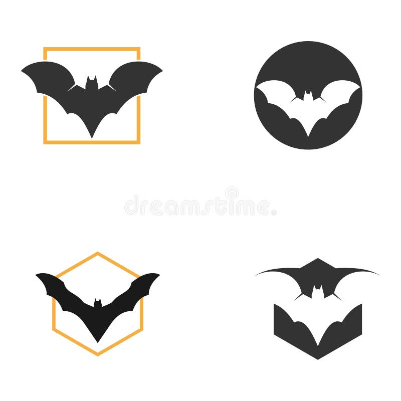 Bat Logo Template Design Vector Stock Illustration - Illustration of ...