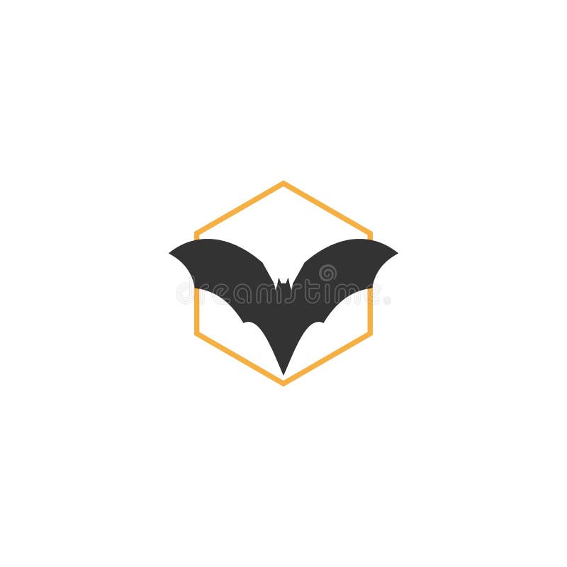Bat Logo Template Design Vector Stock Illustration - Illustration of ...
